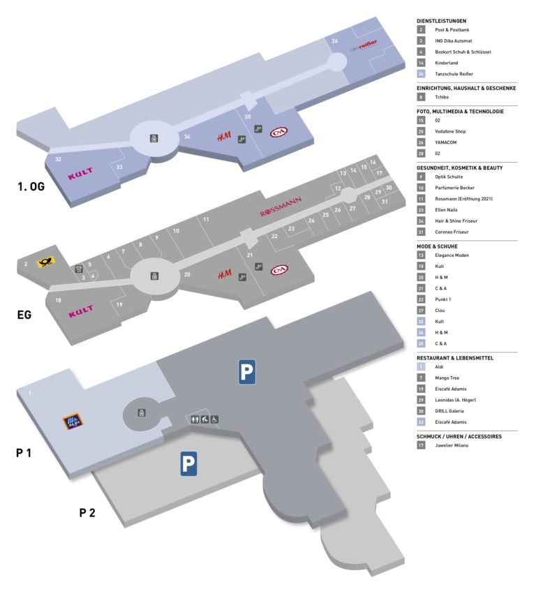 Lageplan – Rathaus Galerie Dormagen